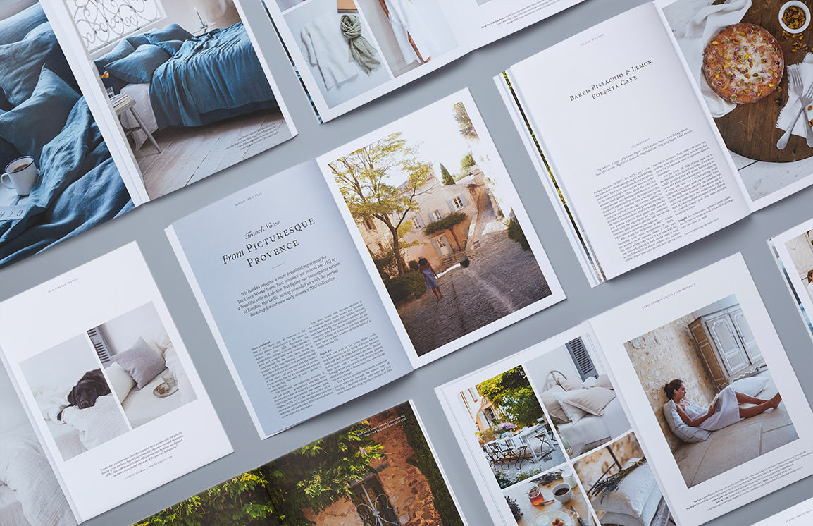 The Linen Works - Luxury editorial design - Studio Noel